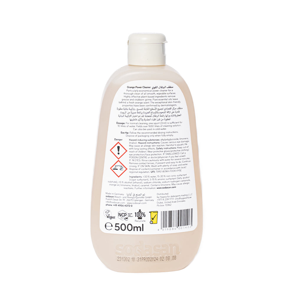 Buy Sodasan 100% Natural Orange Power Cleaner 500ml Onl