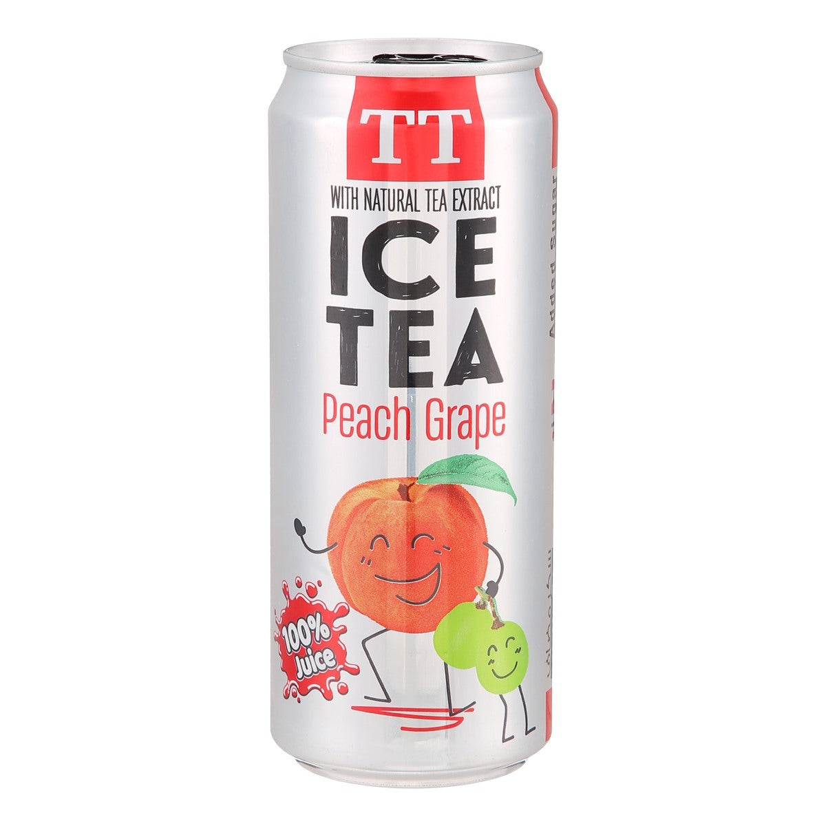 Buy Tt Ice Tea Peach Grape Drink 330ml in Dubai | Quali