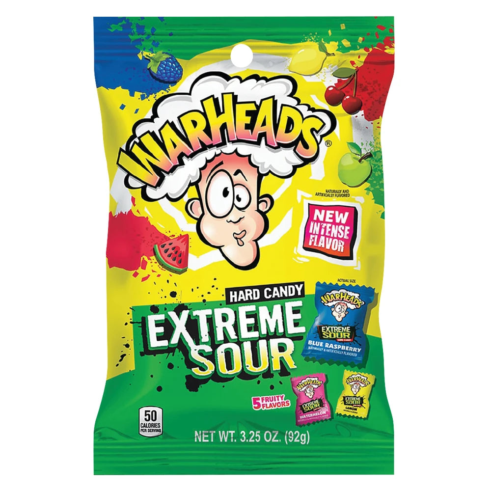 Buy Warheads Extreme Sour Hard Candy 92g Online | Quali