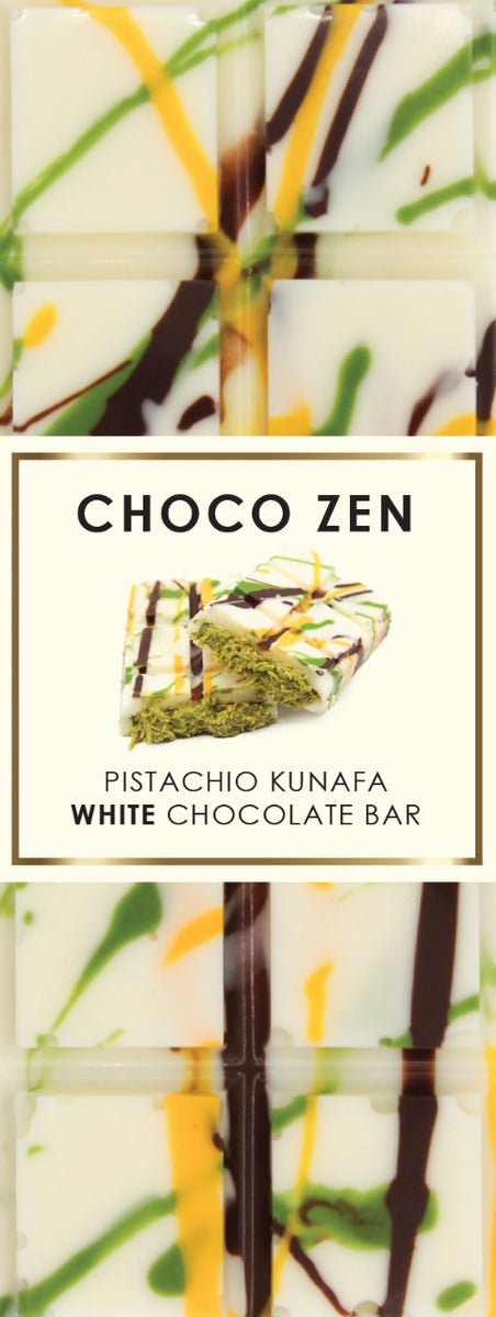 Buy Choco Zen Pistachio Kunafa White Dubai Chocolate Ba