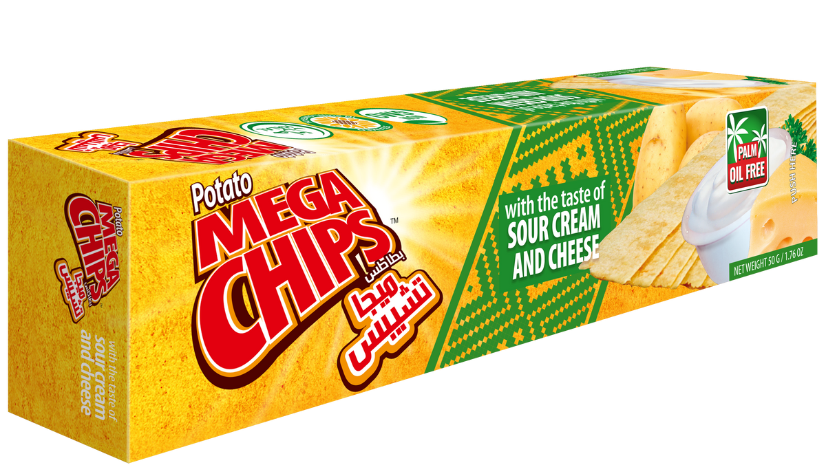Buy Mega Potato Chips with Taste of Sour cream & Cheese