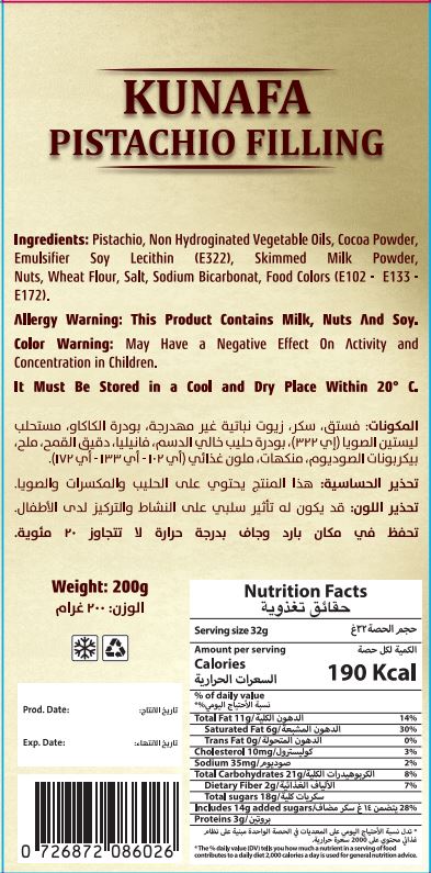 Buy Choco+ Original Pistachio Kunafa Milk Dubai Chocola